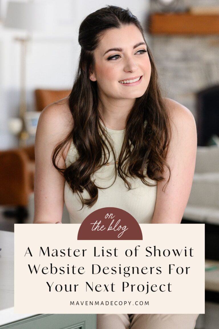 A Master List of Showit Website Designers